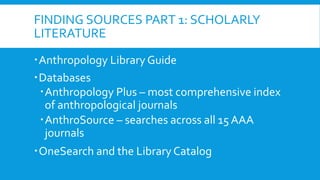Anth 439c Public Anthropology | PPTX