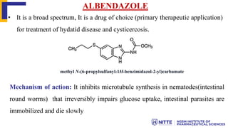 Anthelmentics agents medicinal chemistry | PDF
