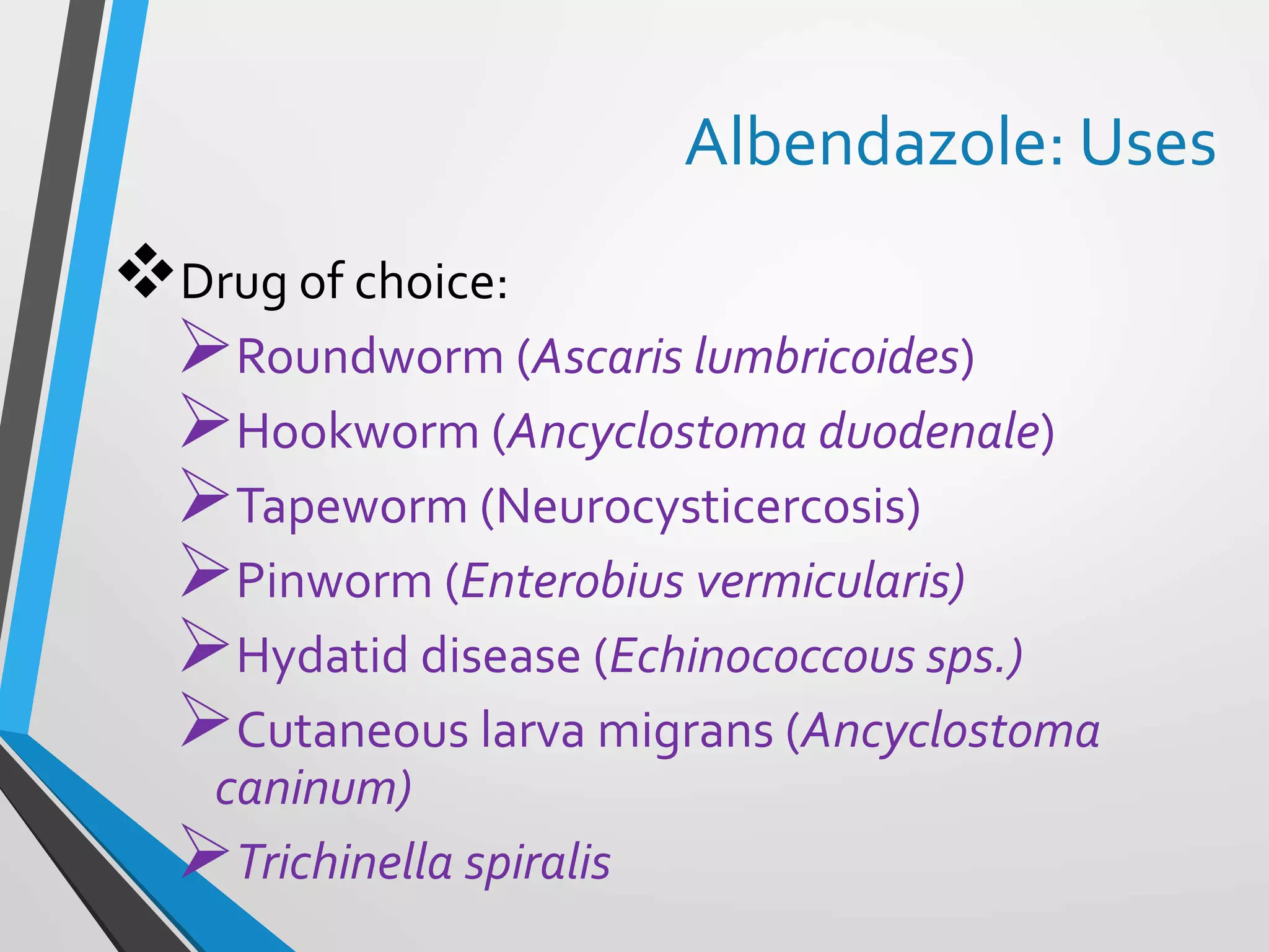 Anthelminthic and Anti-protozoal drugs | PPTX