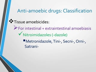 Anthelminthic and Anti-protozoal drugs | PPTX