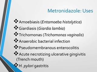 Anthelminthic and Anti-protozoal drugs | PPTX
