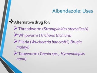 Anthelminthic and Anti-protozoal drugs | PPTX