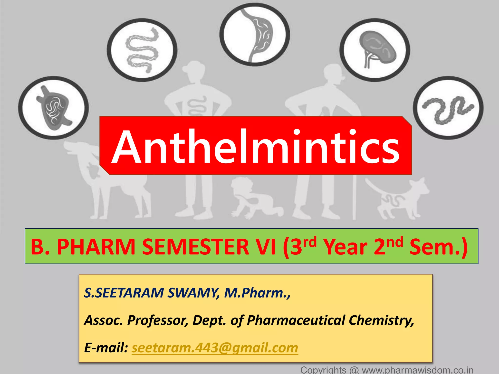 Anthelmintic Drugs | PPTX