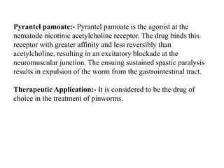 Anthelminthics | PPTX