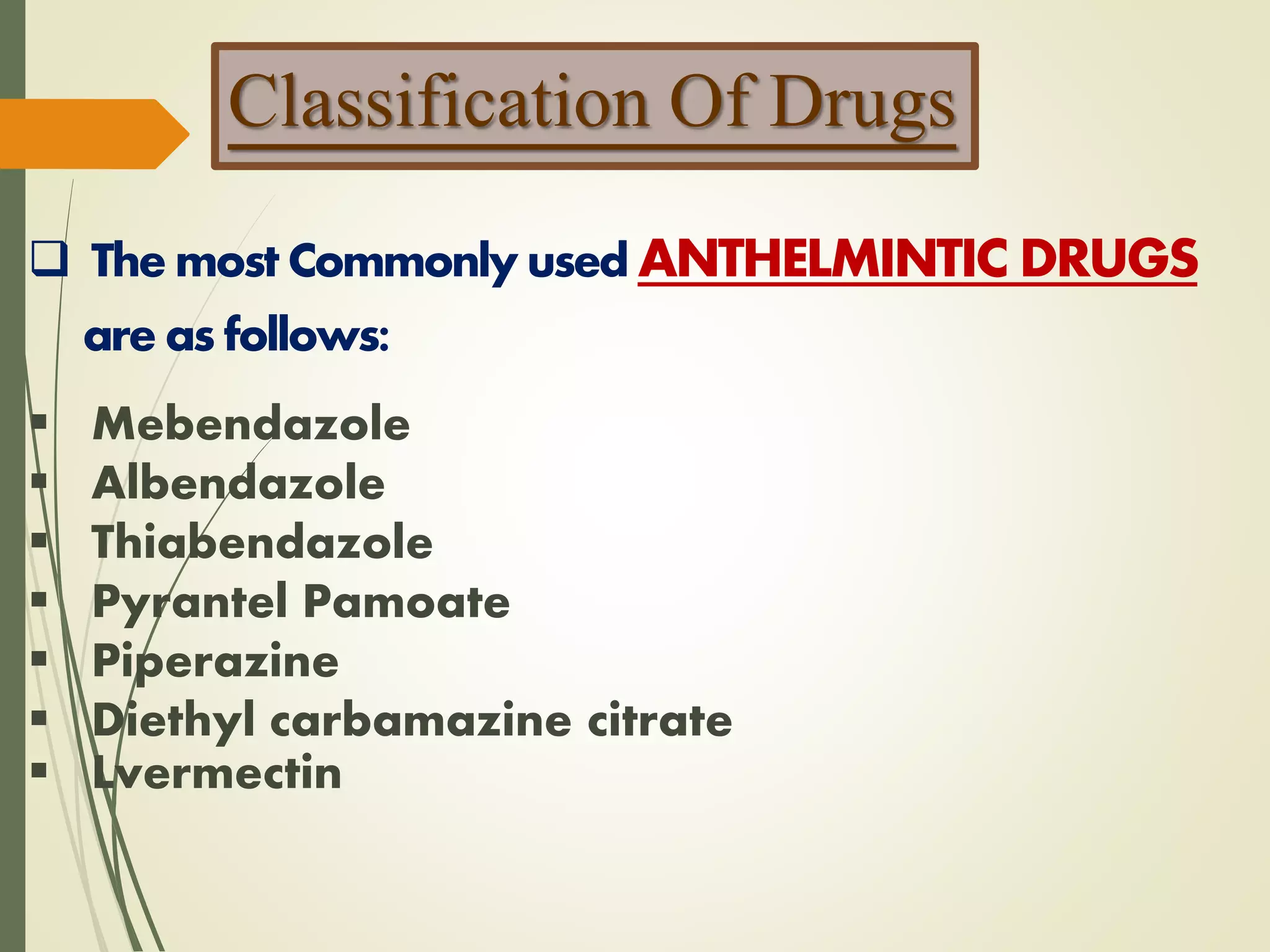 Anthelmintic.[Pharmacology] | PPTX