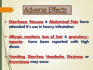 Anthelmintic.[Pharmacology] | PPTX