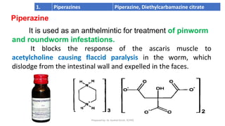 Anthelmintic.pdf, Introduction, Classification | PDF