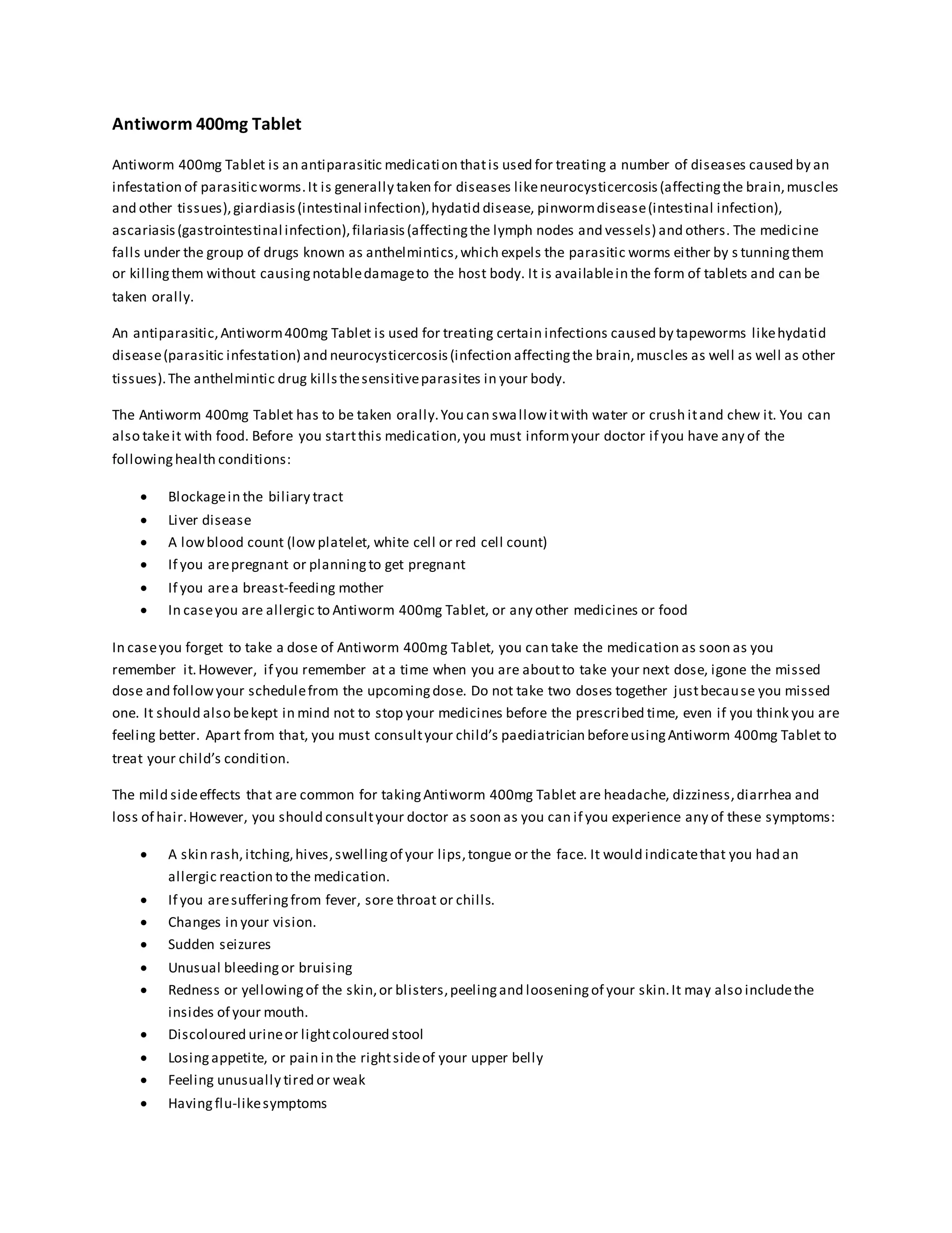 Anthelmintic & anti worm | PDF