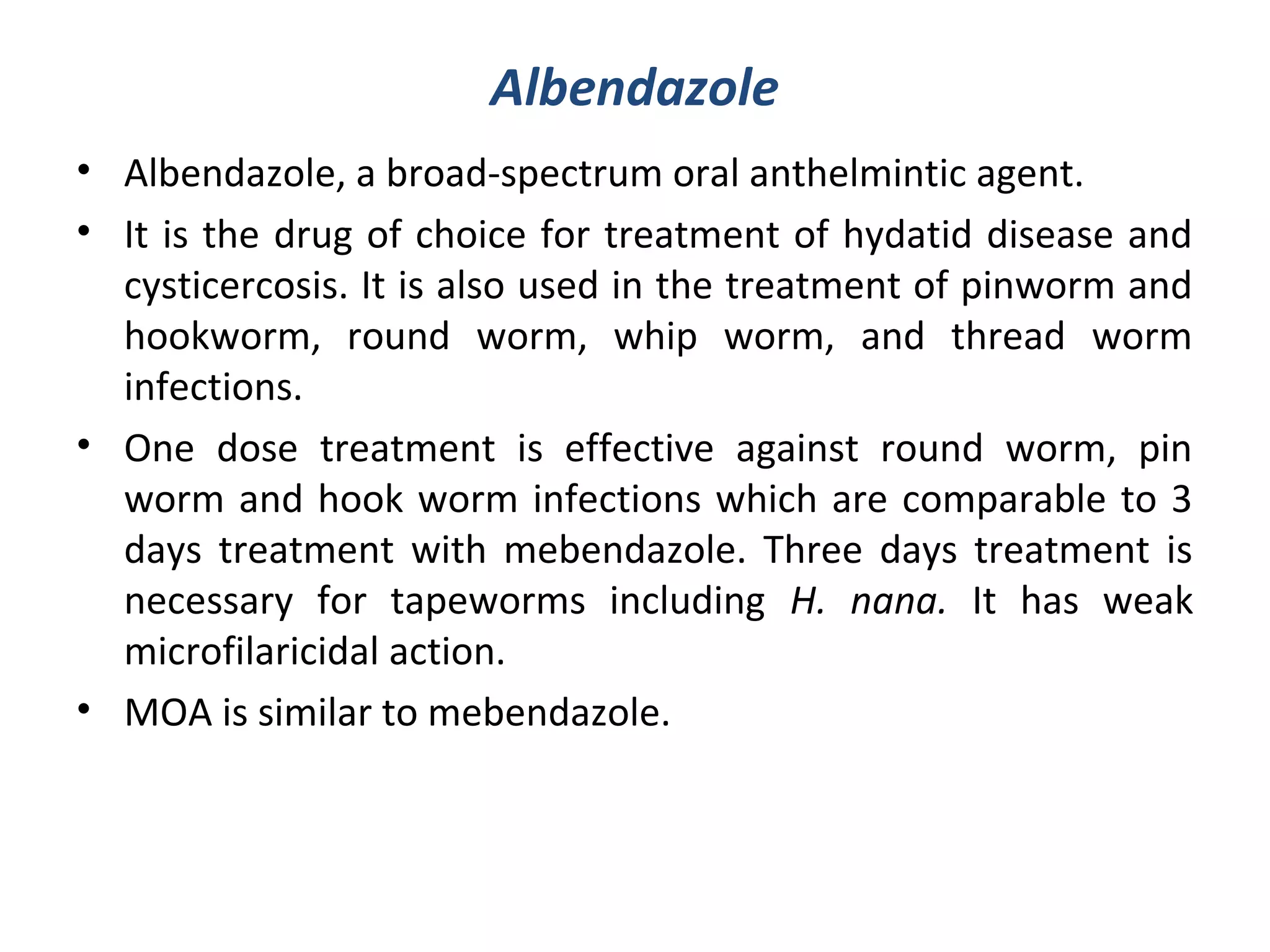 Anthelmintic drugs | PPT
