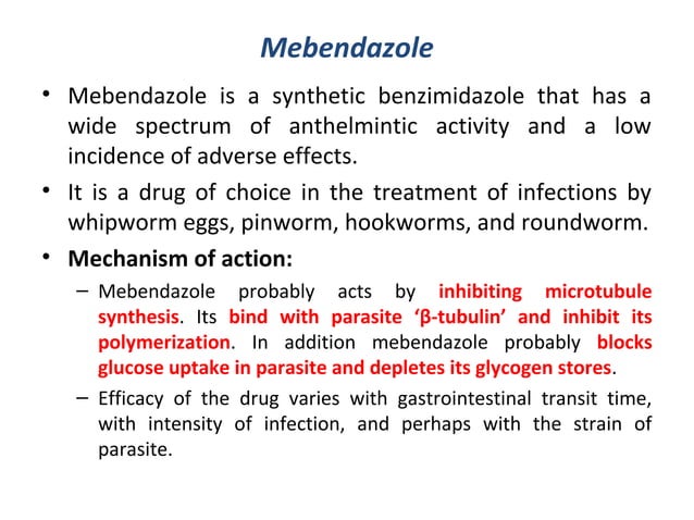 Anthelmintic drugs | PPT | Infectious Diseases | Diseases and Conditions