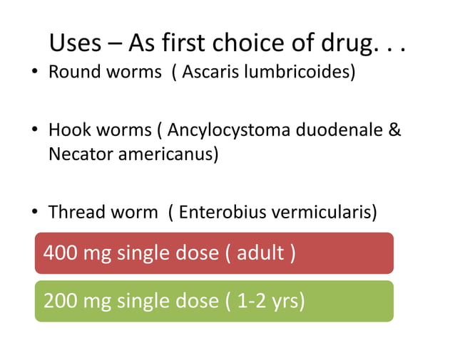 Ant helmintic drugs | PPT