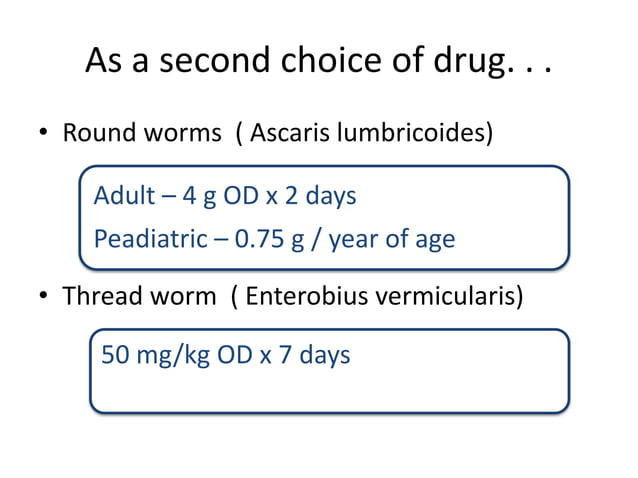 Ant helmintic drugs | PPT