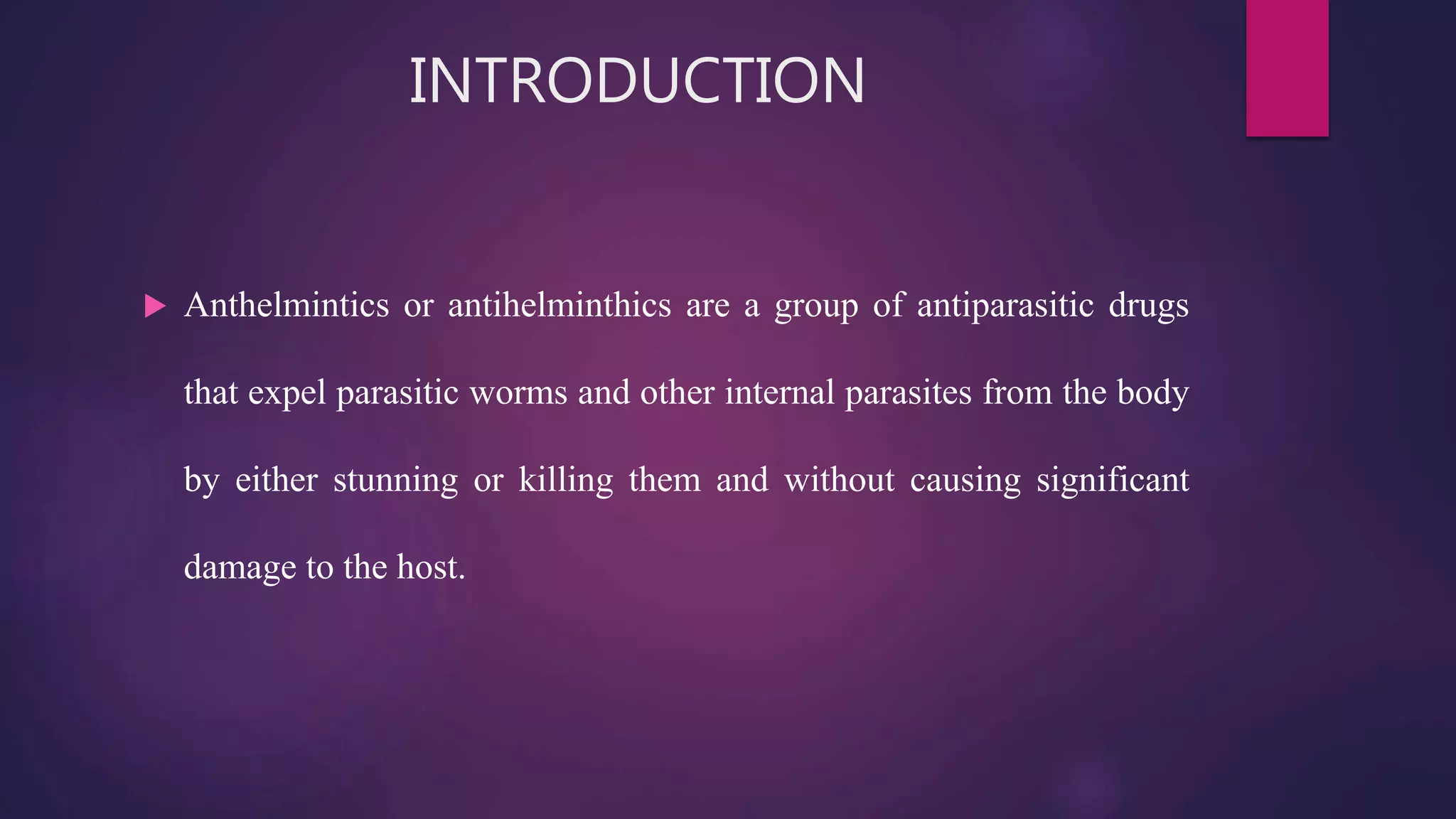 Anthelmintic drugs | PPT