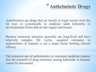 Anthelmintic drugs | PPT