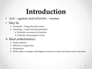 Anthelmintics | PDF