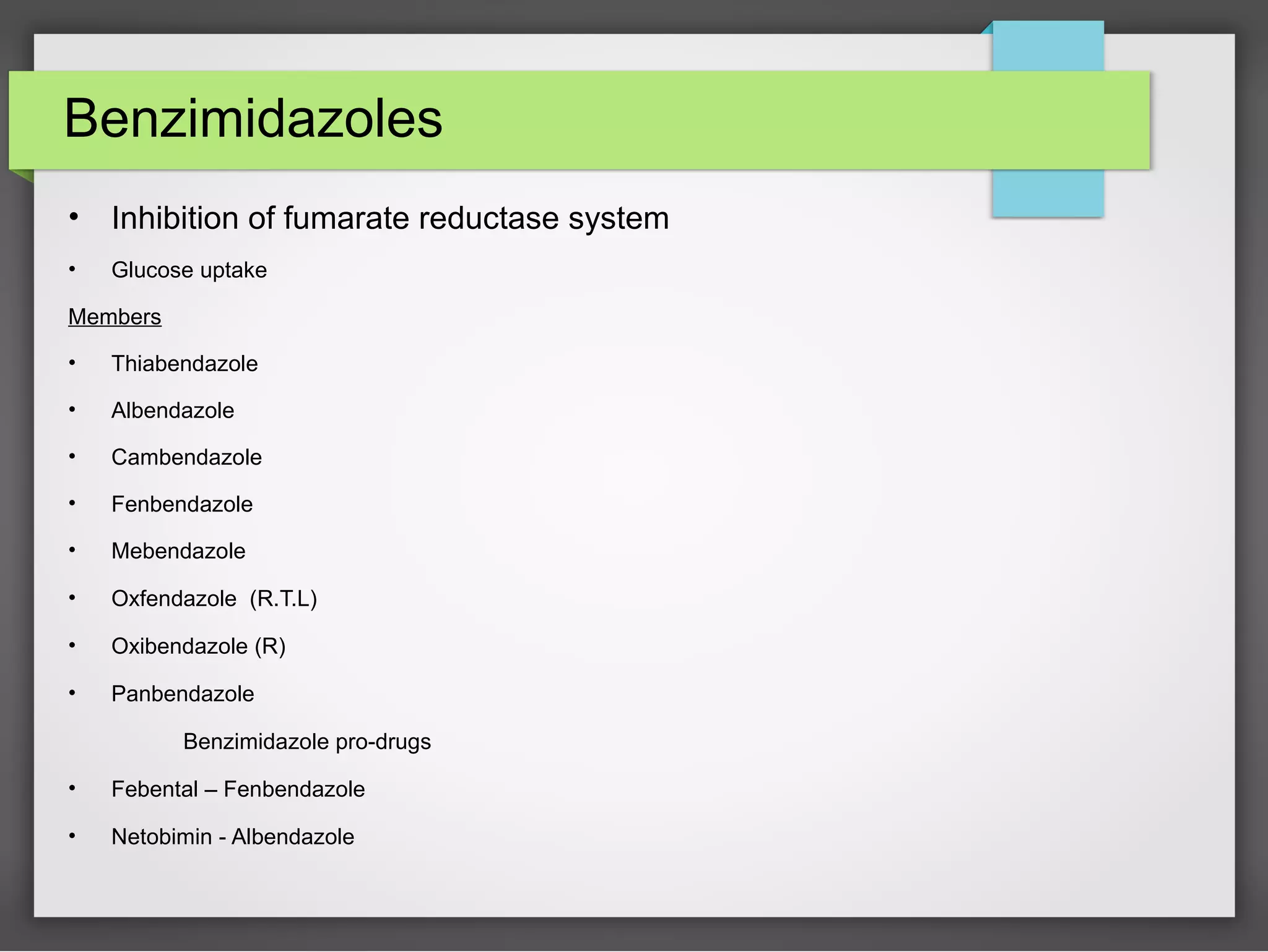 Anthelmintics Pharmacology | PPT