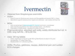 Anthelmintics drdhriti-120918030321-phpapp01 | PPTX