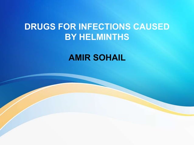 Anthelmintics drugs classification,history,mechanism of action and ...