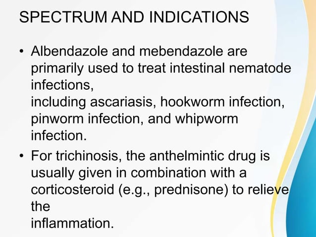 Anthelmintics drugs classification,history,mechanism of action and ...