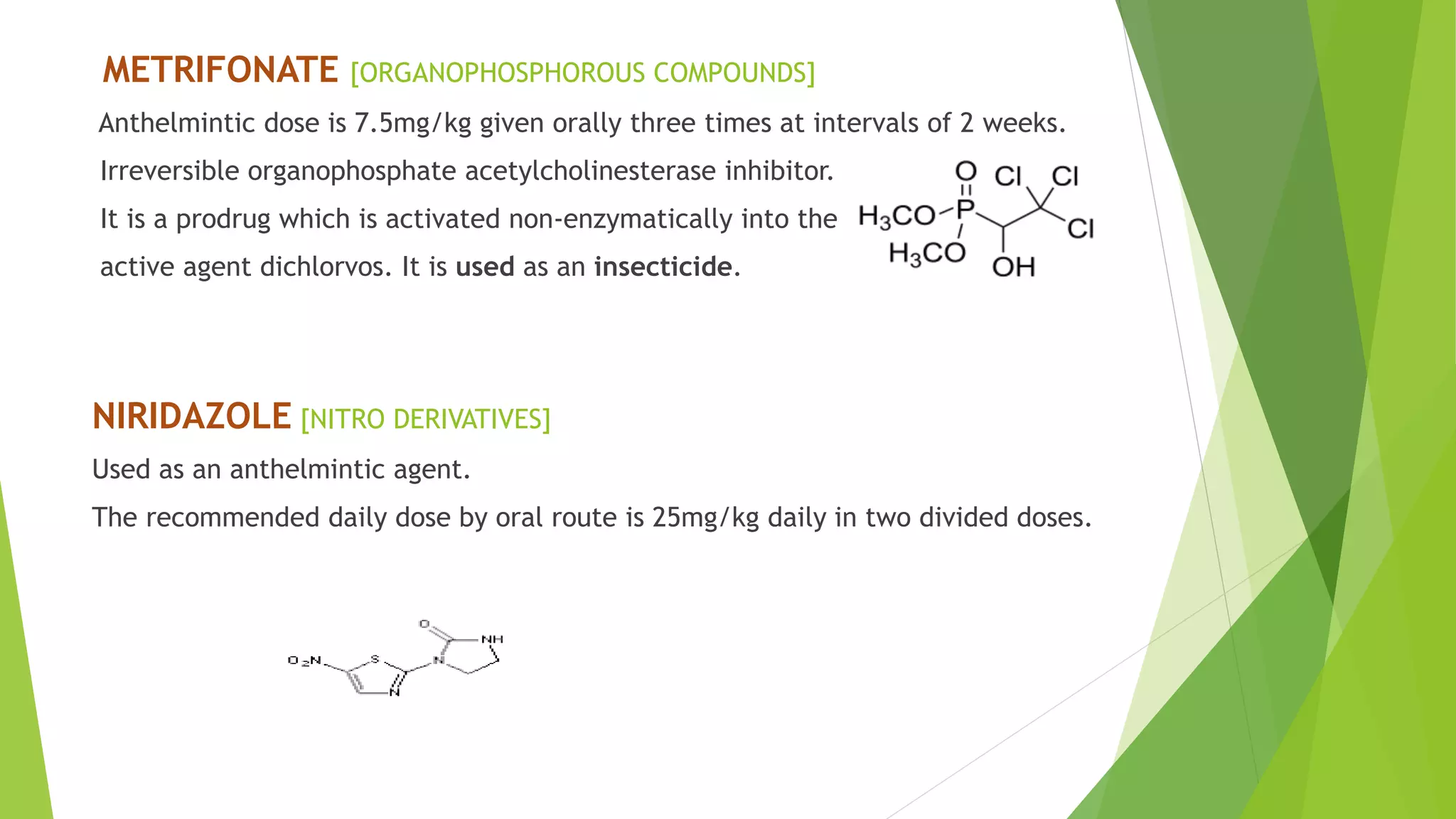 Anthelmintics medicinal chemistry | PPTX