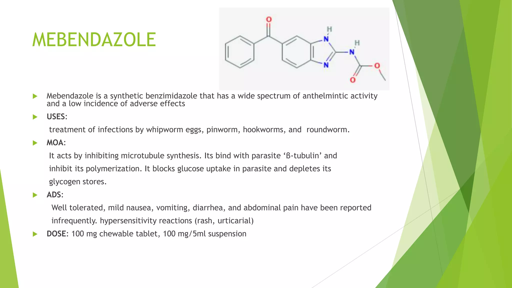 Anthelmintics medicinal chemistry | PPTX