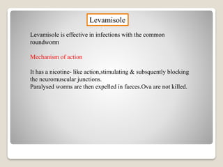 Anthelmintics ppt converted | PDF