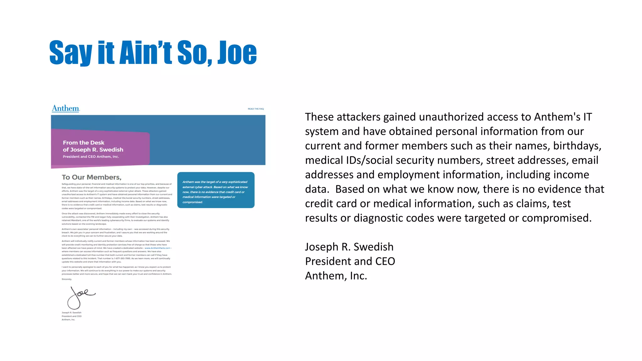 Anthem Data Breach | PDF
