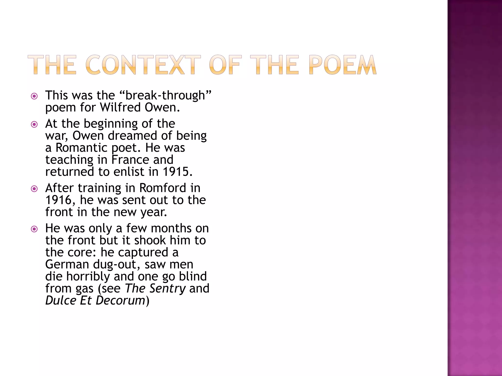 Anthem for doomed youth | PPTX