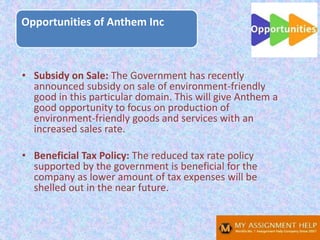 Anthem SWOT analysis | PPT