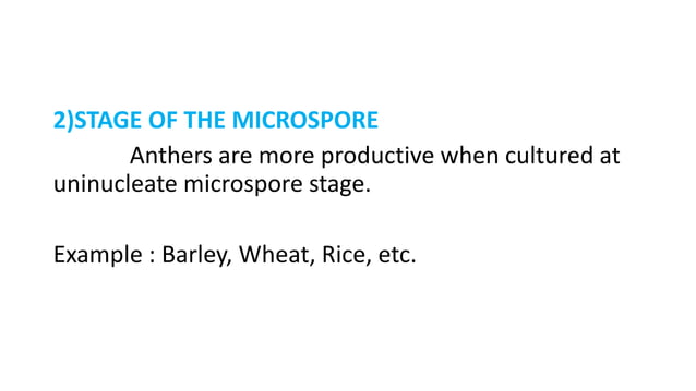 Anther and pollen culture | PPT