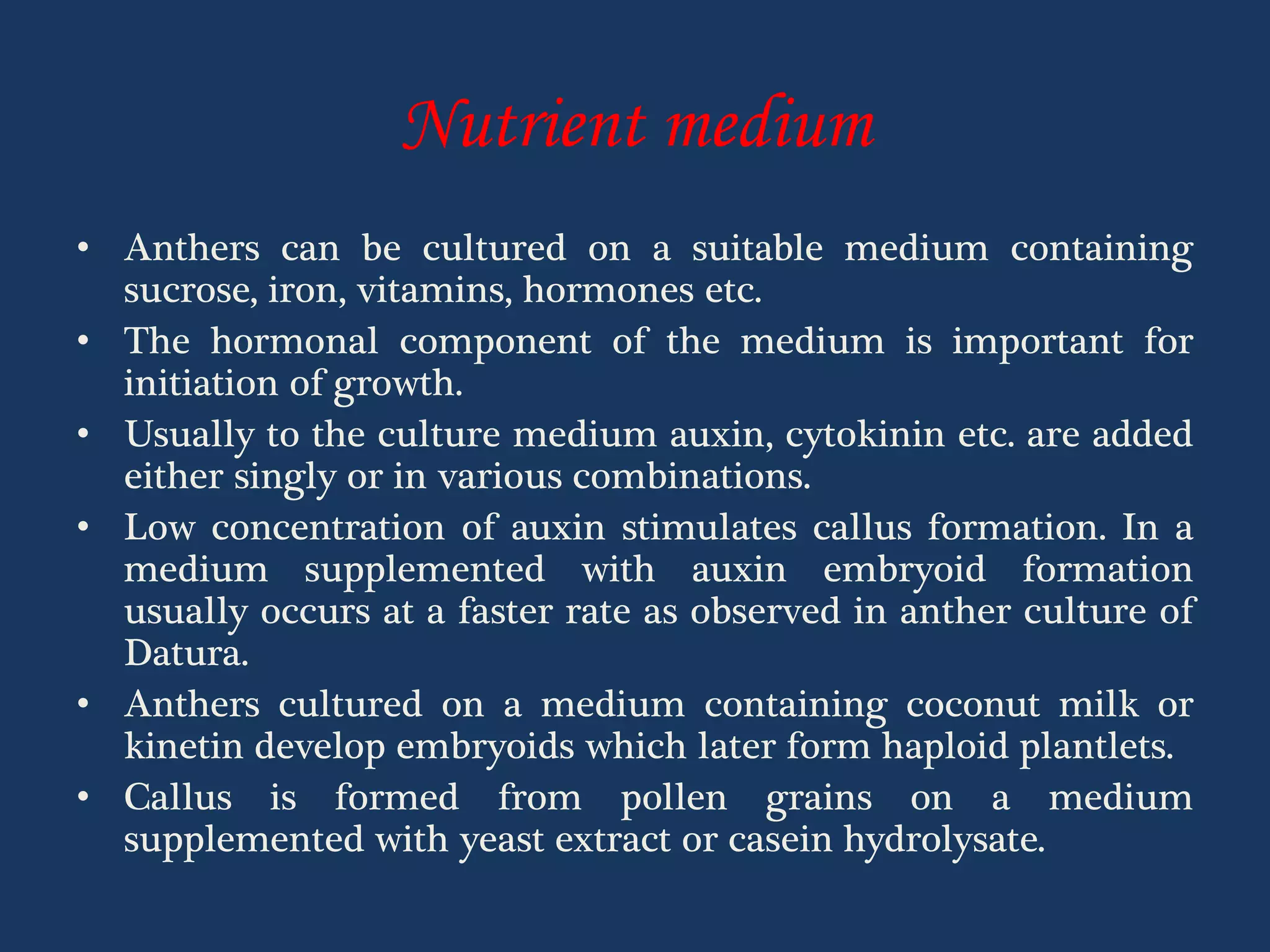 Anther culture | PPTX