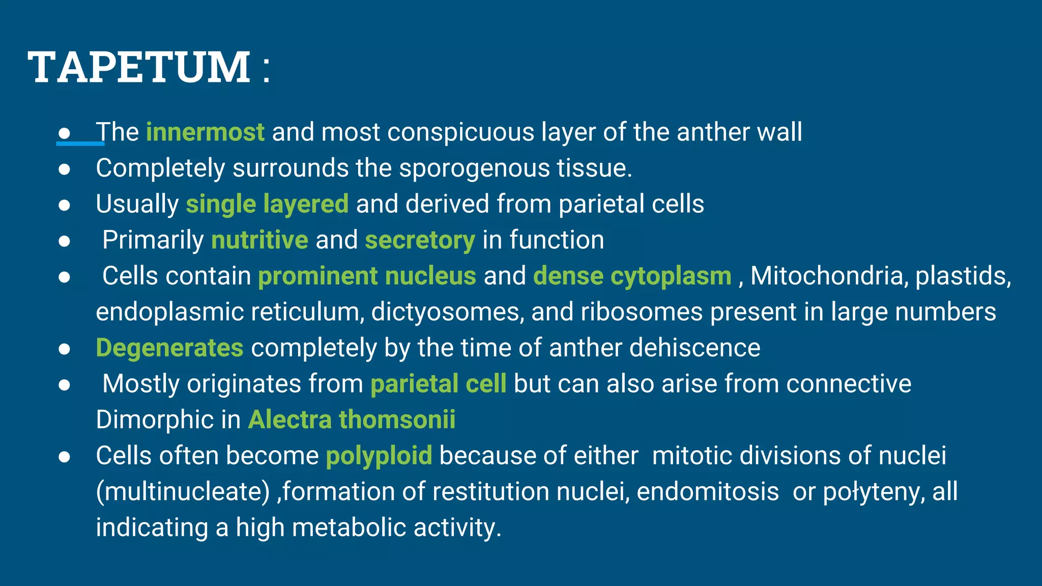 Anther walls and their function | PPTX