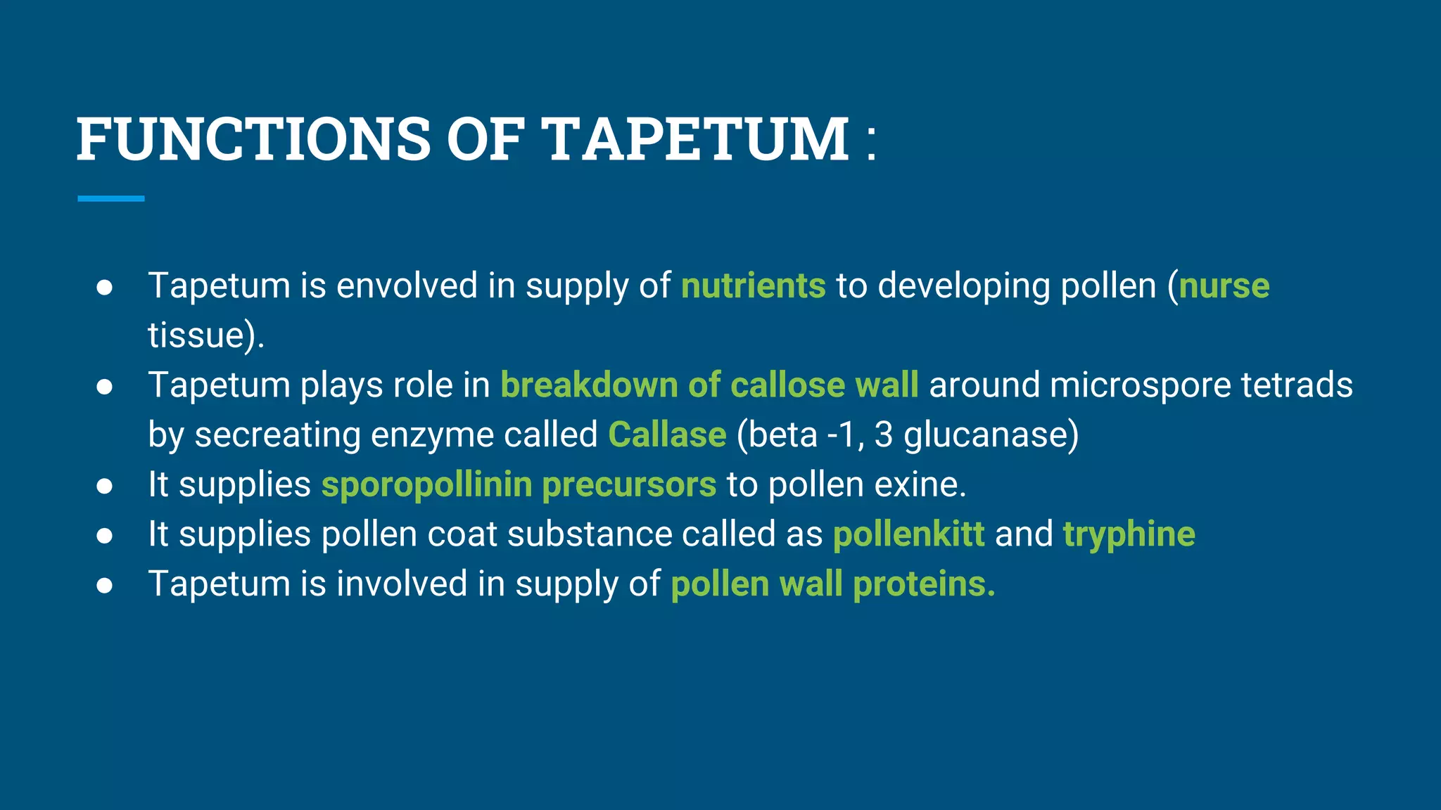 Anther walls and their function | PPTX