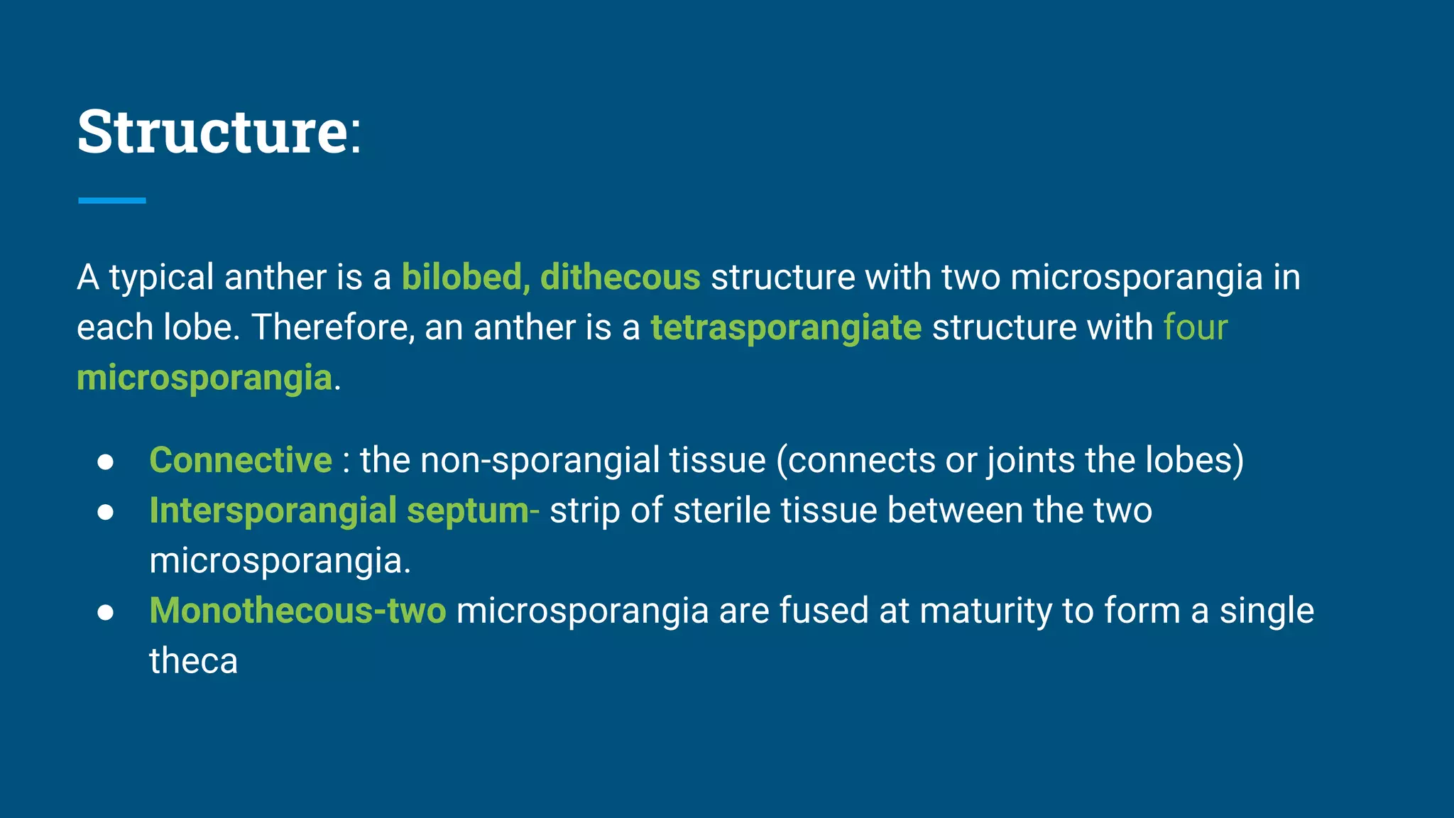 Anther walls and their function | PPTX