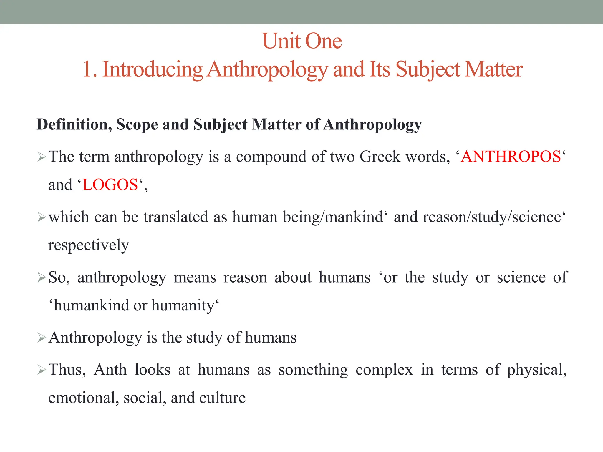 Anth Full(1).pptx. Anthropoly for freshman JIMMA UNIVERSITY | PPTX