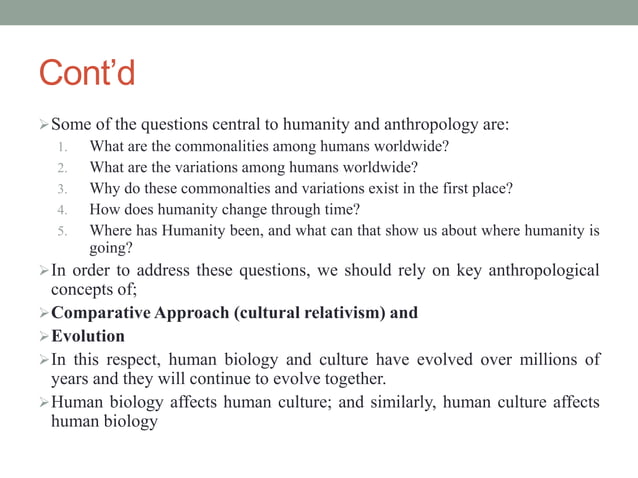 Anth Full(1).pptx. Anthropoly for freshman JIMMA UNIVERSITY | PPTX | Science