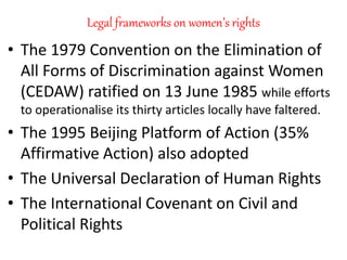 Women’s Decision-Making Position and Political Participation | PPTX