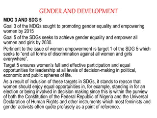 Women’s Decision-Making Position and Political Participation | PPTX