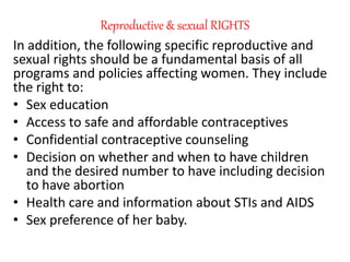 Women’s Decision-Making Position and Political Participation | PPTX