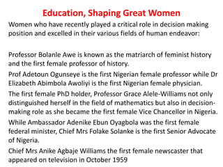 Women’s Decision-Making Position and Political Participation | PPTX