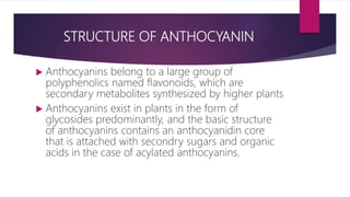 Anthocyanins and their welfare towards human body... | PPTX