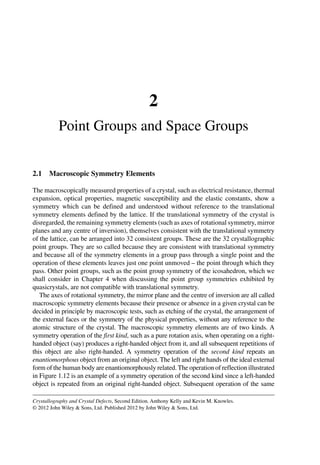 Anthony A. Kelly, Kevin M. Knowles - Crystallography and Crystal ...