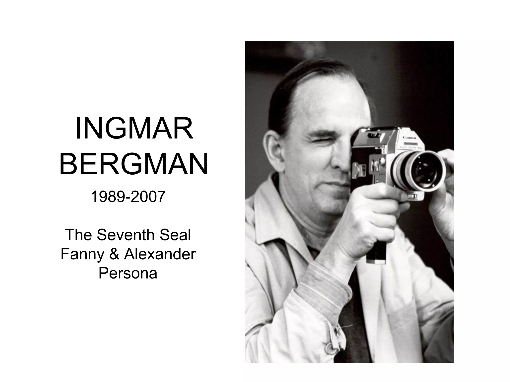 Anthony beyer Presents: greatest film directors and their movies