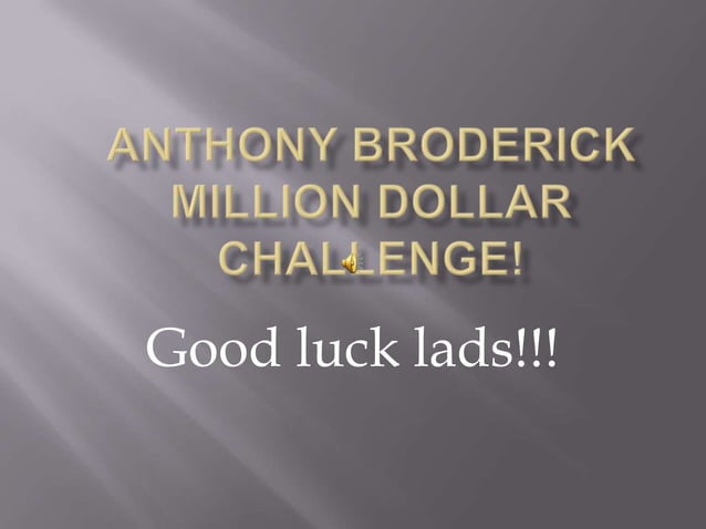 Anthony broderick | PPT