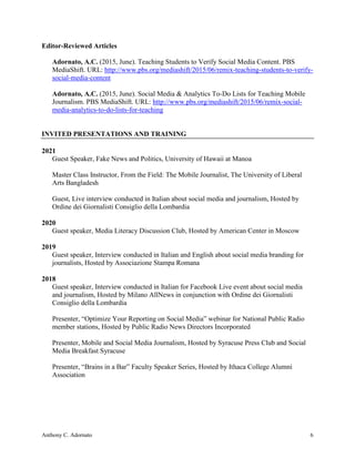 Anthony C. Adornato CV | DOCX