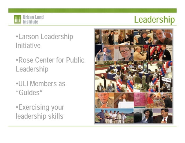 Anthony chang, Making ULI Work for you | PPT