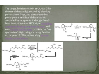Anthony crasto histrionicotoxin | PPTX