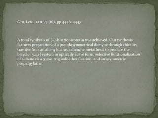 Anthony crasto histrionicotoxin | PPT