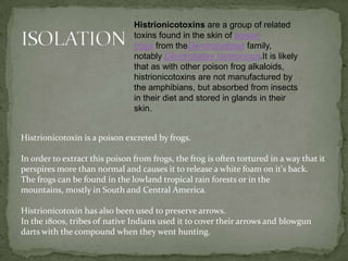 Anthony crasto histrionicotoxin | PPTX