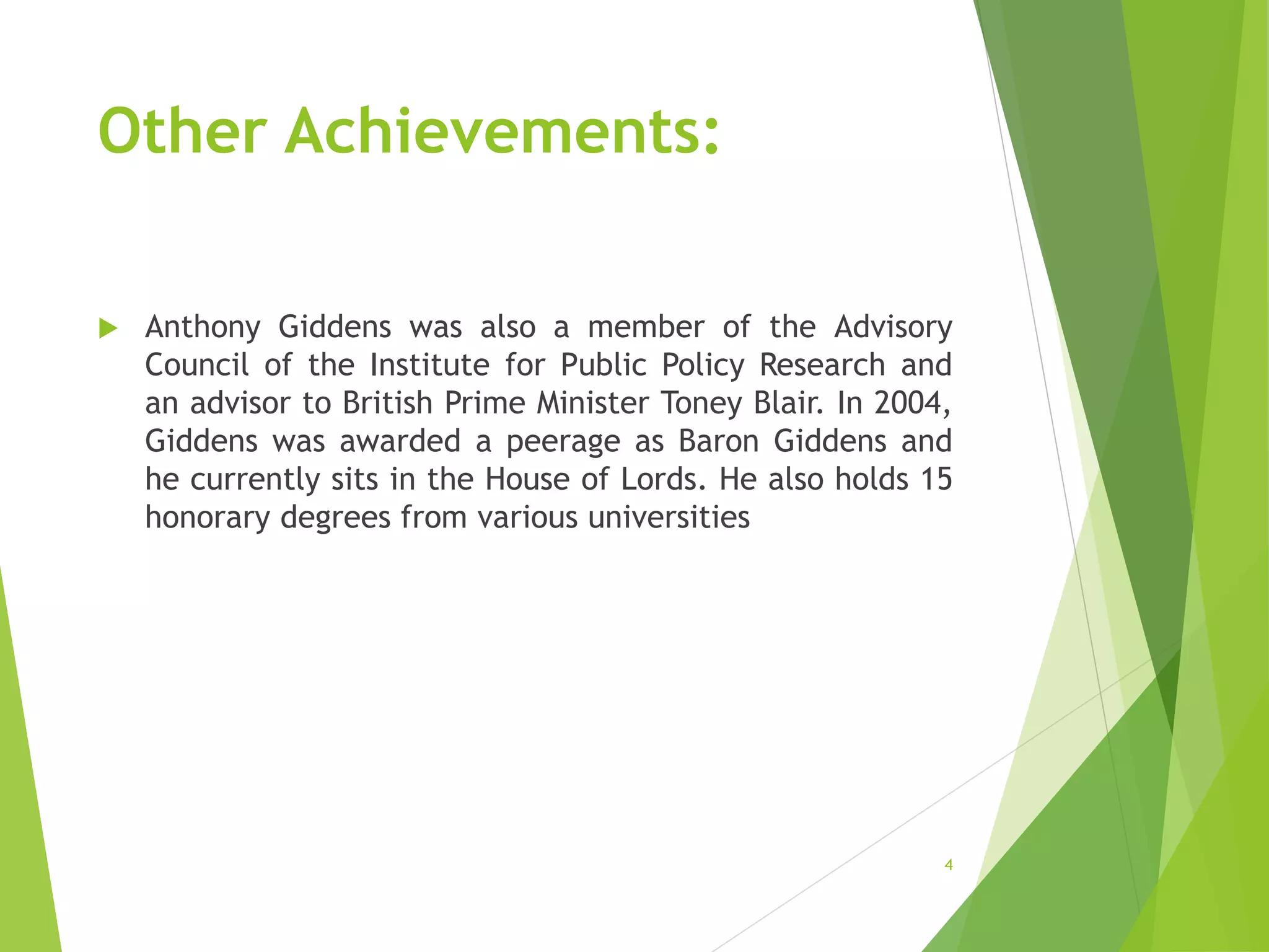 Anthony giddens | PPTX